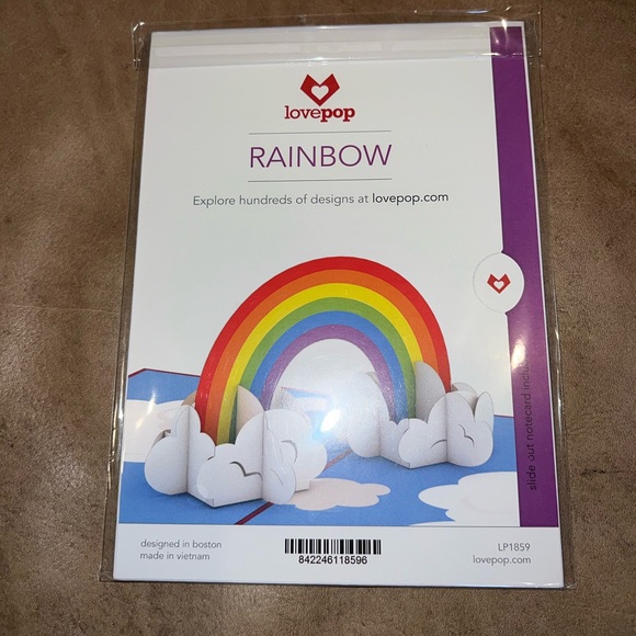 lovepop | Office | Lovepop Rainbow Pop Up Card | Poshmark